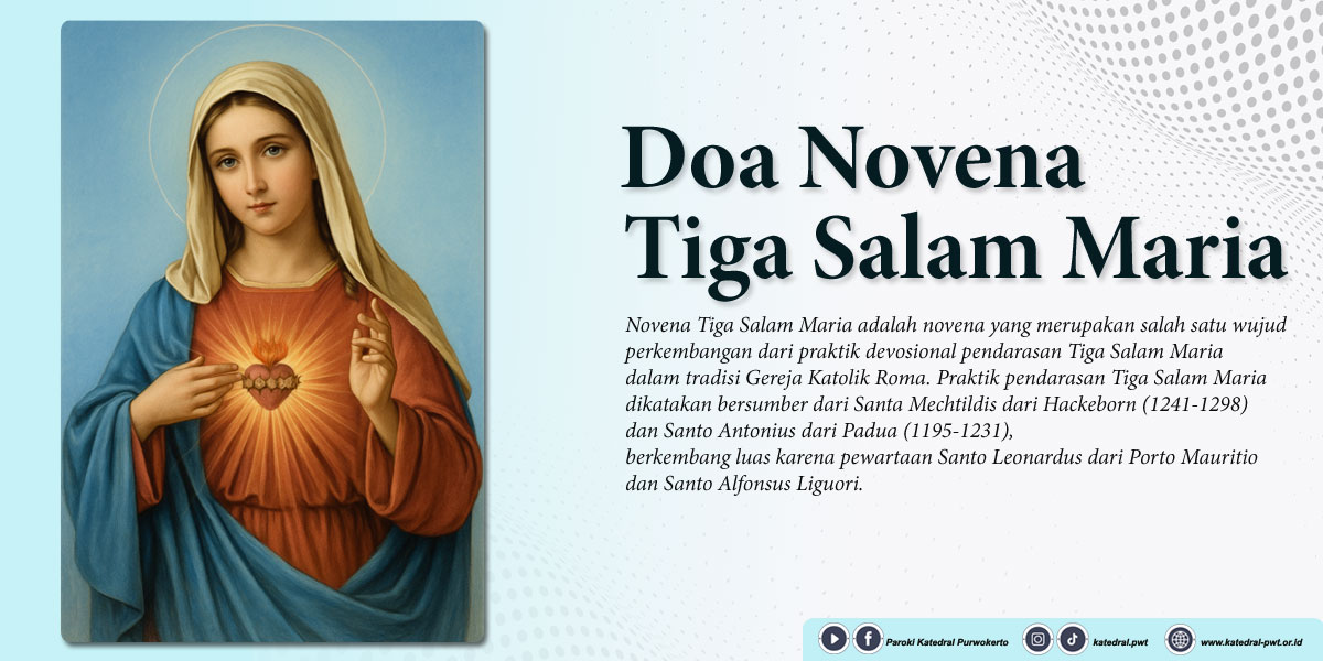 Doa Novena Tiga Salam Maria – Paroki Katedral Kristus Raja Purwokerto