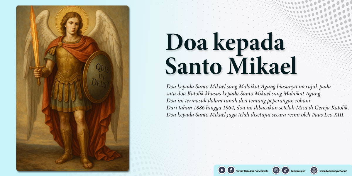 Doa kepada Santo Mikael – Paroki Katedral Kristus Raja Purwokerto